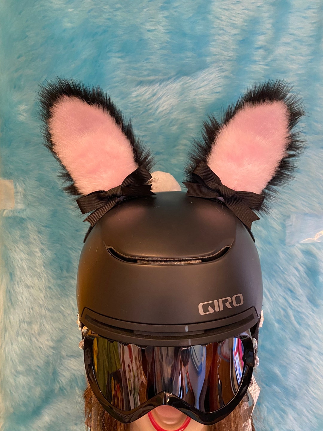 Bunny Ears With Now and Tail for Helmet Not Your Rear. Sticks - Etsy