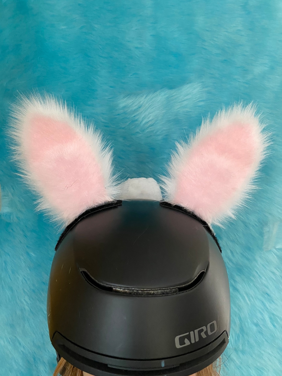 Snow Bunny Ears and Tail That Sticks on your Helmet Ski Snowboard Bike ...
