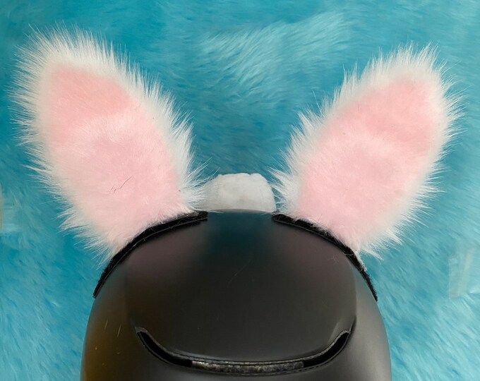 Snow Bunny Ears and Tail That Sticks on your Helmet Ski Snowboard Bike ...