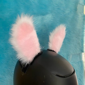 Snow Bunny Ears and Tail That Sticks on your Helmet Ski - Etsy