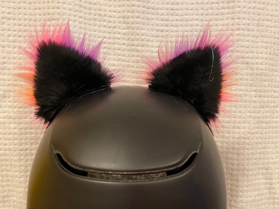 Bright Cat Ears Bohemian That Sticks on your Helmet Motorcycle Ski ...