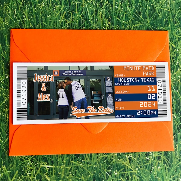 Astros Ticket Template - Etsy