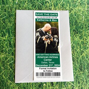 Dallas Stars Ticket Template - Etsy