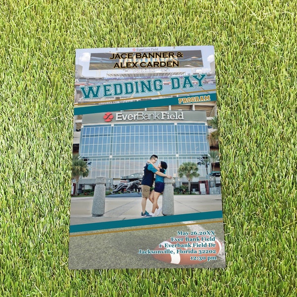 Football Program Template - Etsy