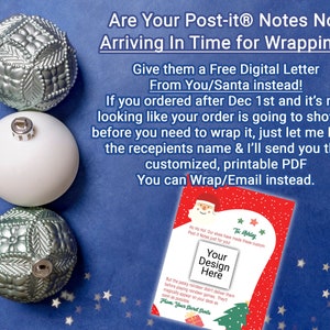 Custom Name or Initial Post-it® Notes / Personalized Sticky Notepad ...