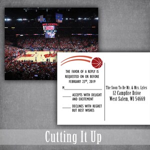 Basketball Ticket Invitation With RSVP Postcard / March | Etsy