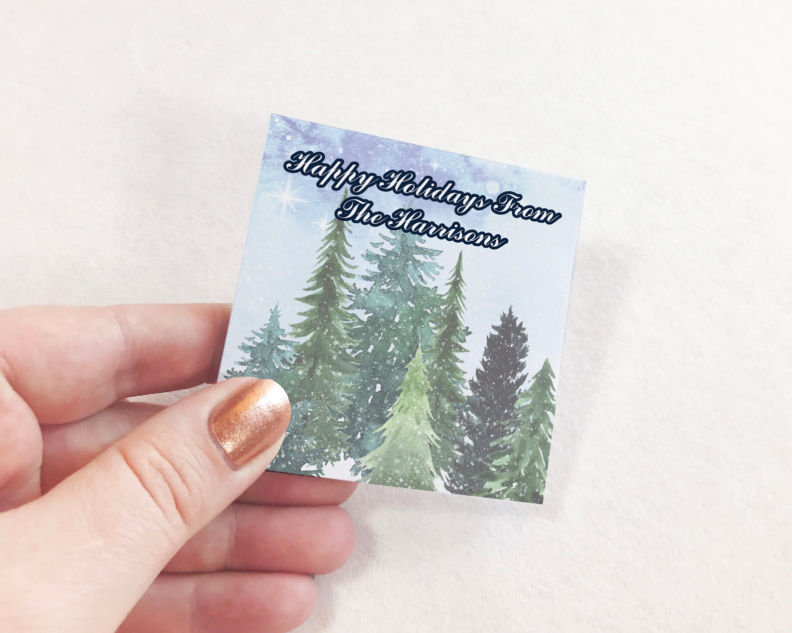 Merry Christmas Post-it® Notes Custom Happy Holidays Sticky - Etsy