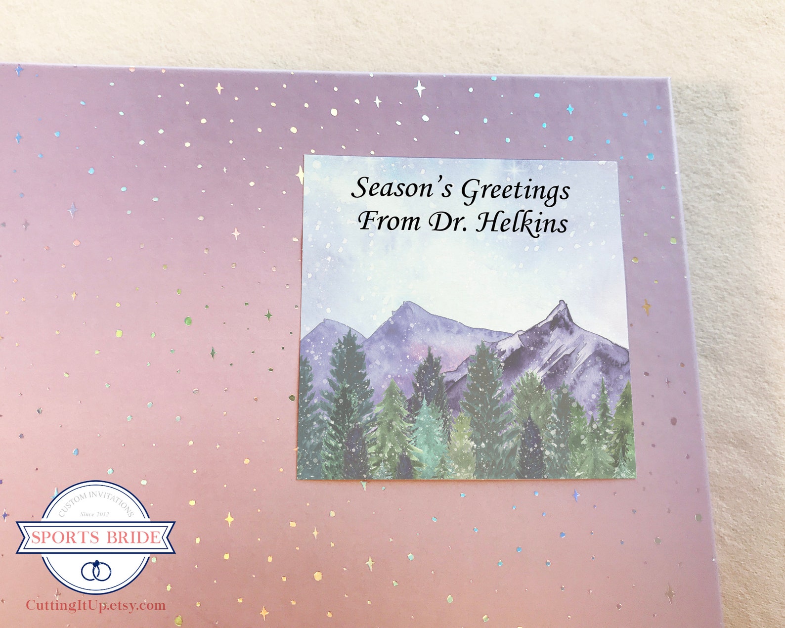 Merry Christmas Post-it® Notes Custom Happy Holidays Sticky - Etsy