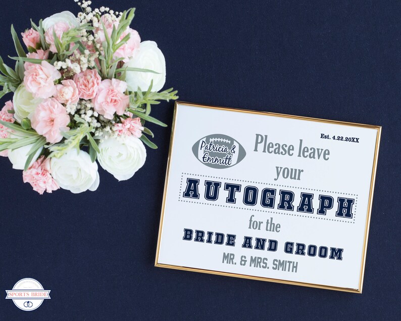 Dallas Football Guest Book Please Leave Your Autograph Sign - Etsy