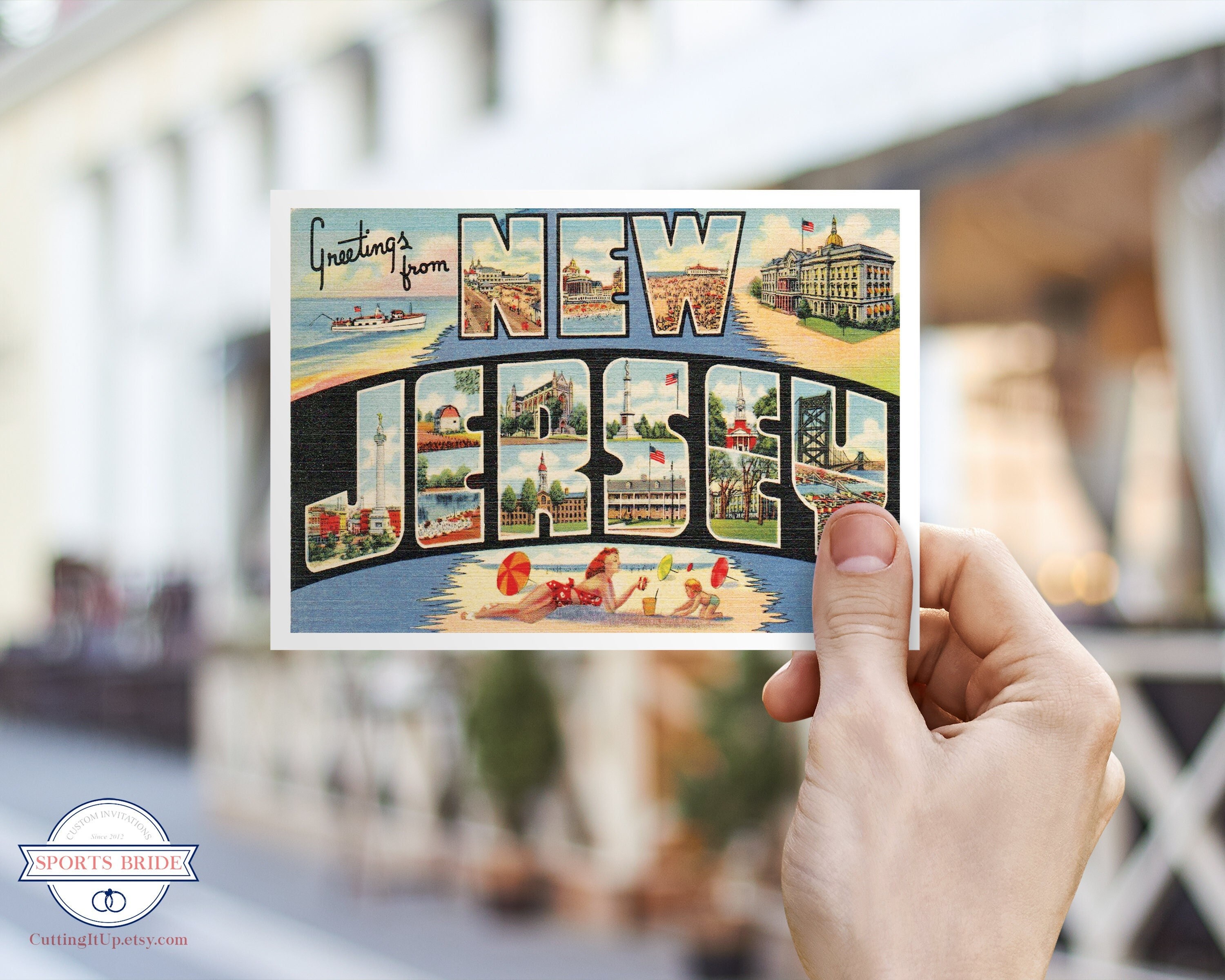 Save the Date City Postcard - Etsy