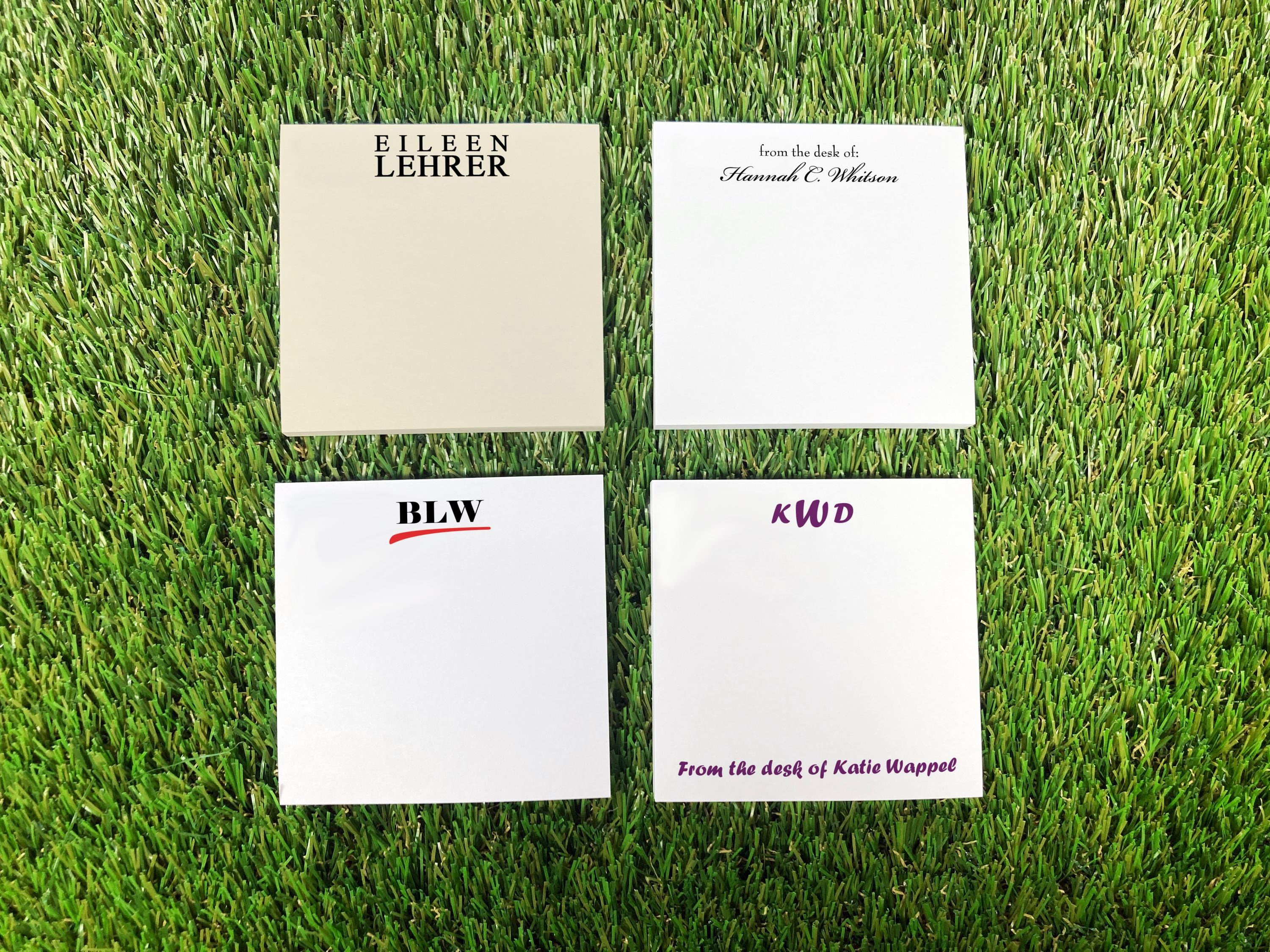Custom Name or Initial Post-it® Notes, Personalized Sticky Notepad ...