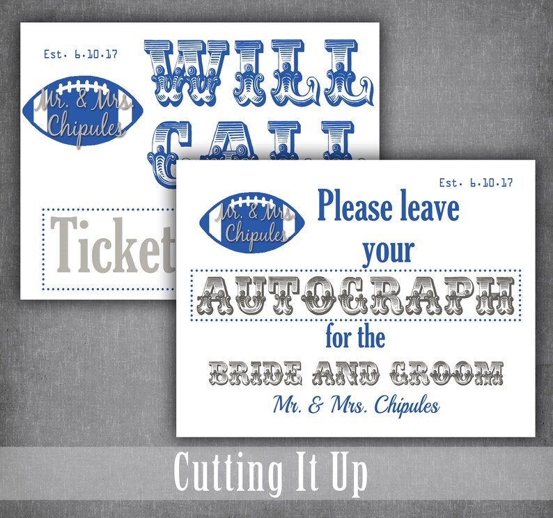 Dallas Football Guest Book Please Leave Your Autograph Sign | Etsy