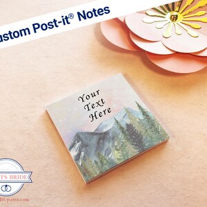 Merry Christmas Post-it® Notes, Custom Happy Holidays Sticky Notebook ...