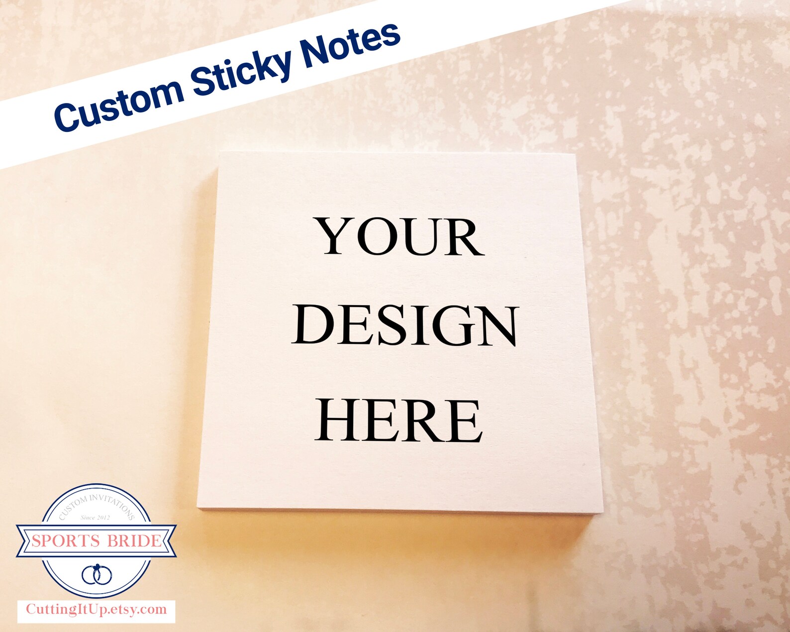 Photo Save the Date Post-it® Notes Custom Sticky Notepad - Etsy