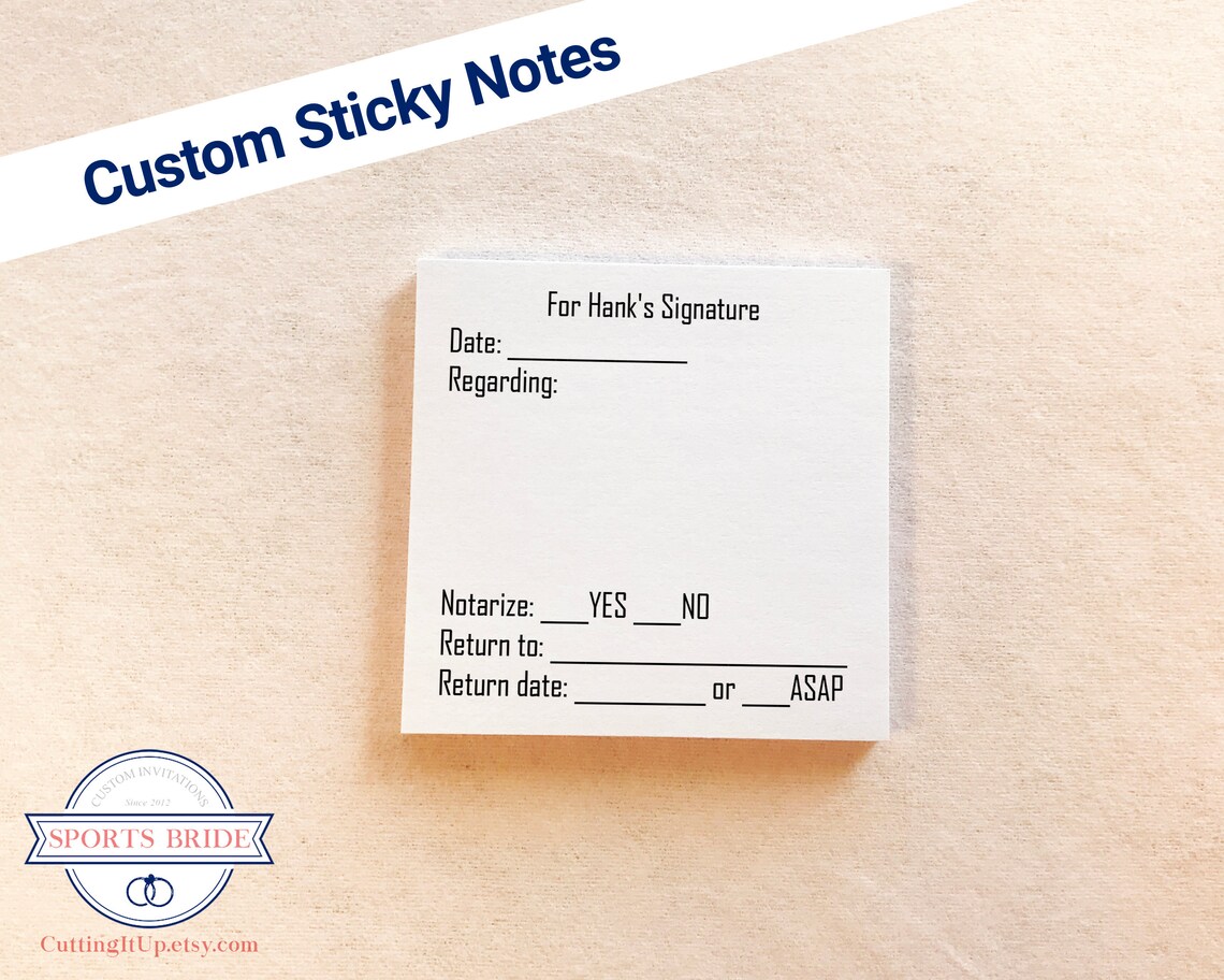 Custom Checklist Post-it® Notes Self Care Check List Sticky - Etsy