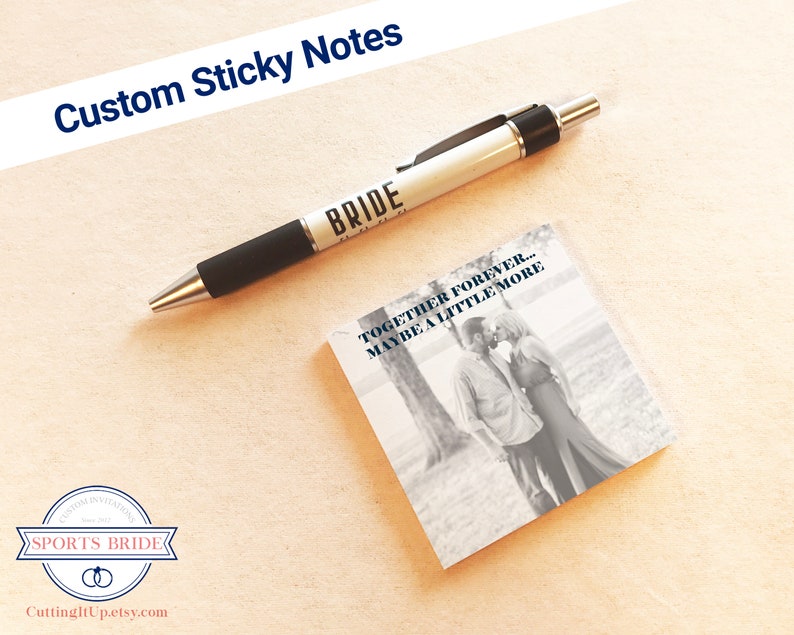 Photo Save the Date Post-it® Notes Custom Sticky Notepad - Etsy