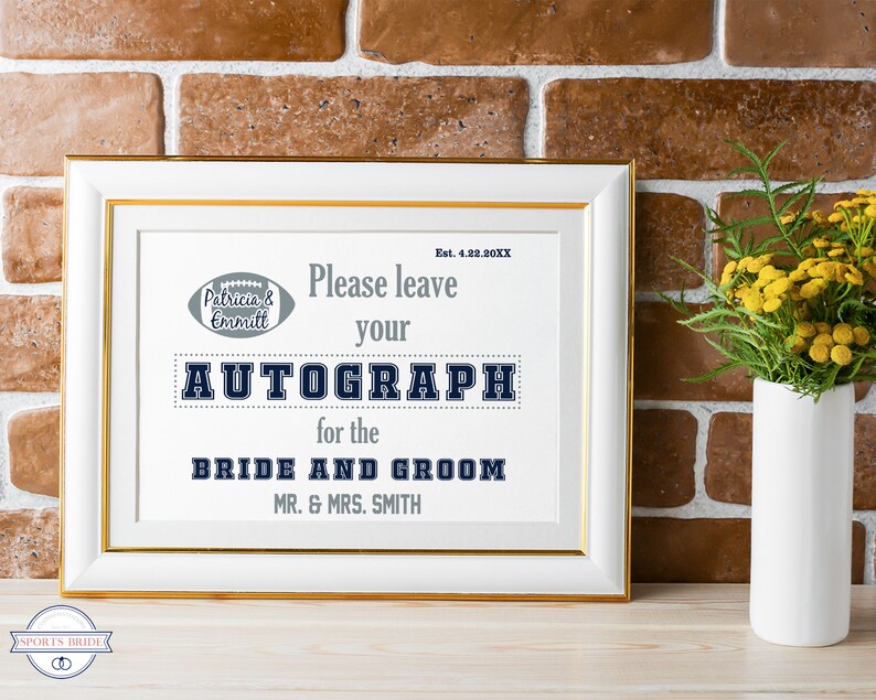 Dallas Football Guest Book Please Leave Your Autograph Sign - Etsy