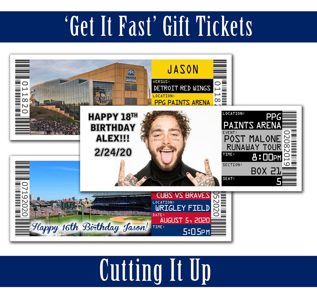 Keepsake Printed Gift Tickets for a Digital Game Ticket / Any - Etsy