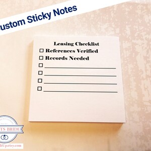 Custom Checklist Post-it® Notes, Self Care Check List Sticky Note, From ...