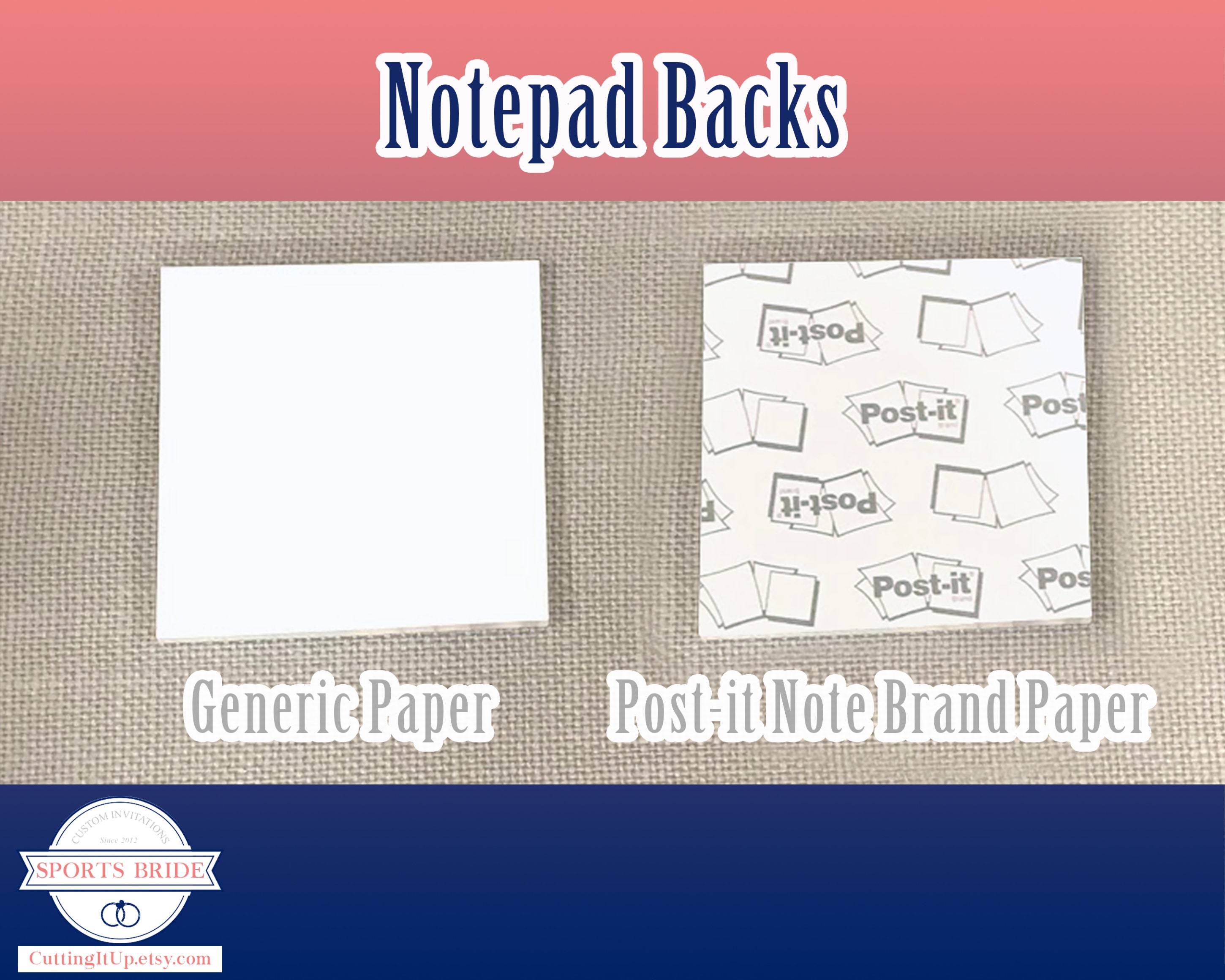 Photo Save the Date Post-it® Notes Custom Sticky Notepad | Etsy UK