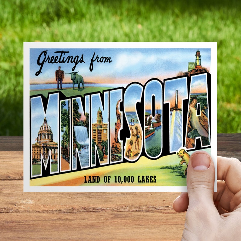 Big Letter Postcards - Etsy