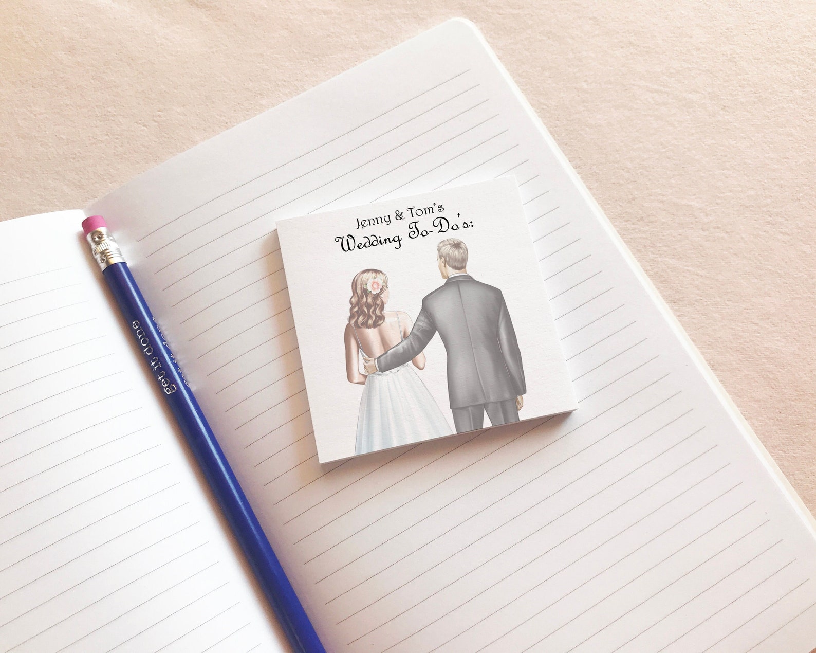 Wedding Planning Checklist Post-it® Notes Bride and Groom - Etsy