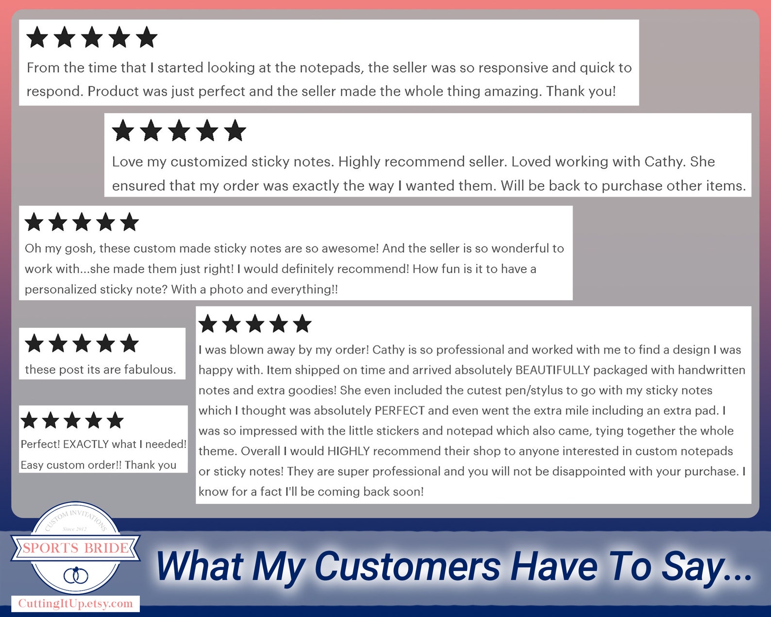 Custom Post-it® Notes Personalized Sticky Notepad to Do List | Etsy