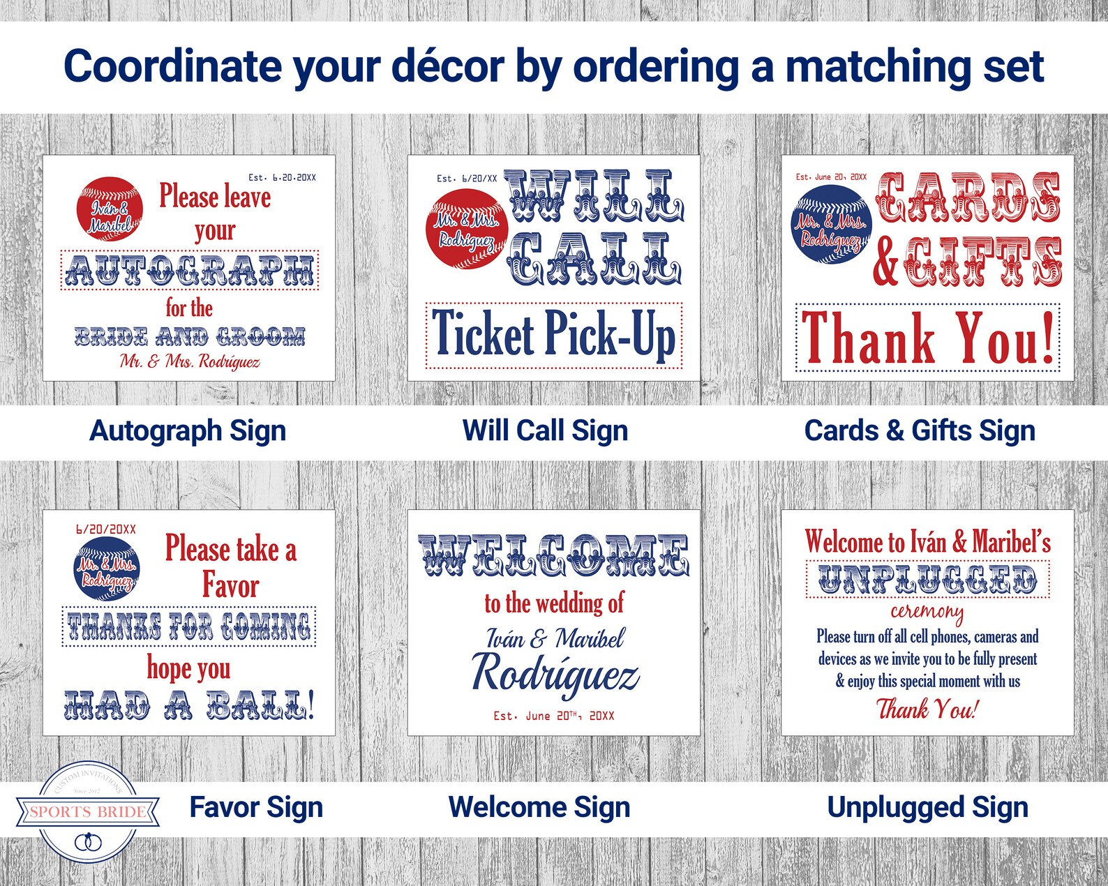 Baseball Wedding Will Call Ticket Pick up Sign Boston Find - Etsy