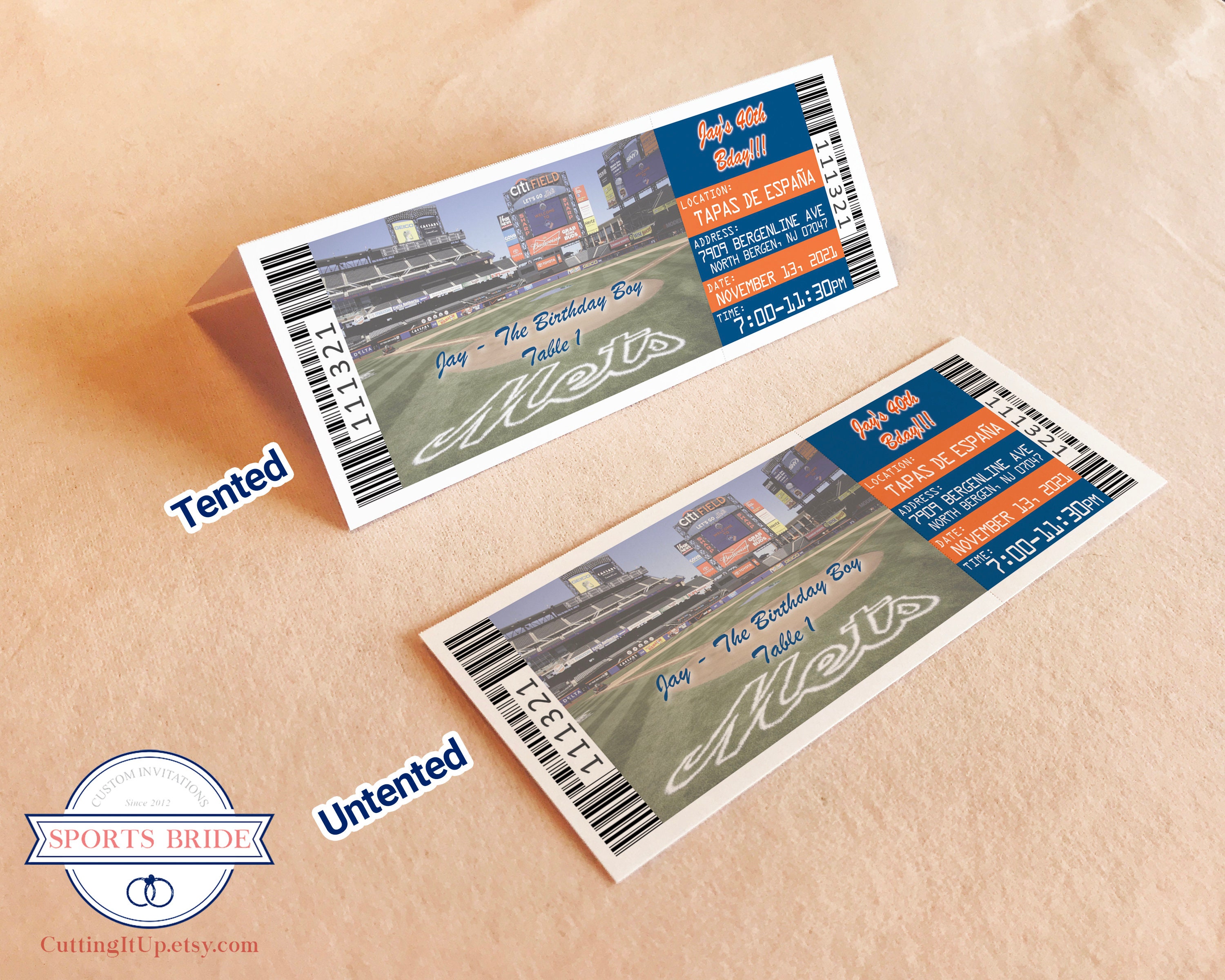 mets-baseball-ticket-place-cards-ticket-new-york-guest-name-etsy
