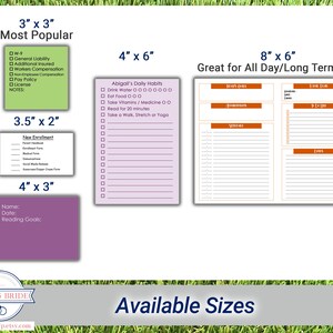 Custom Checklist Post-it® Notes, Self Care Check List Sticky Note, From ...