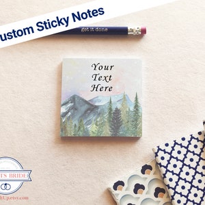 Merry Christmas Post-it® Notes, Custom Happy Holidays Sticky Notebook ...