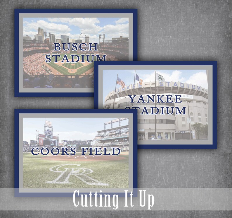 Table Number Signs for Baseball Stadiums / Custom Ballpark | Etsy