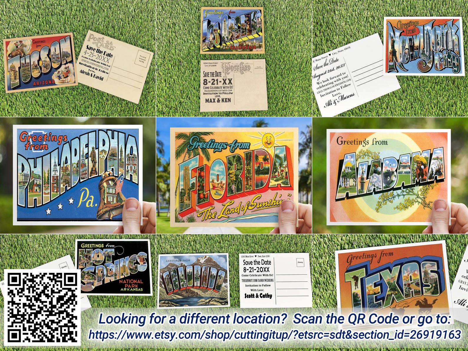 Vintage Greetings From Chicago Postcard | Retro Chicago Skyline Artwork ...