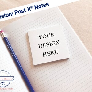 Custom Post-it® Notes, Personalized Sticky Notepad, to Do List Notebook ...