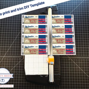 Baseball Ticket Place Cards Template, Atlanta Wedding Seating Chart ...