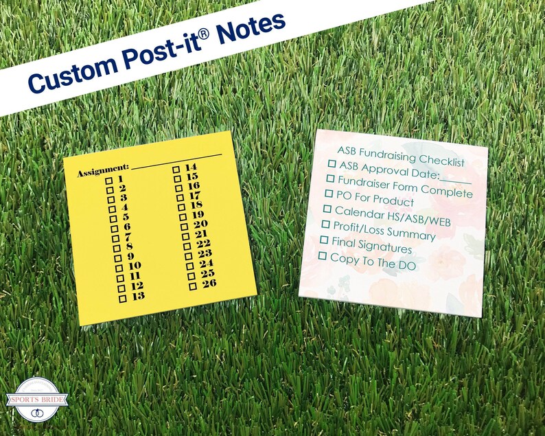 Custom Teacher Checklist Post-it® Notes, Personalized Classroom to Do ...