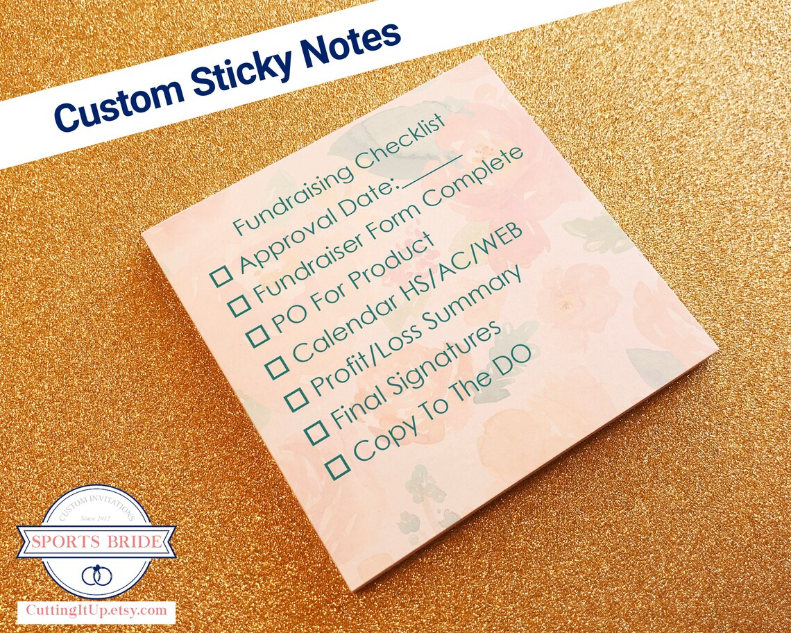 Custom Checklist Post-it® Notes Self Care Check List Sticky - Etsy