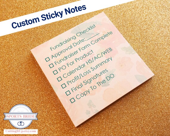 Custom Checklist Post-it® Notes Self Care Check List Sticky - Etsy