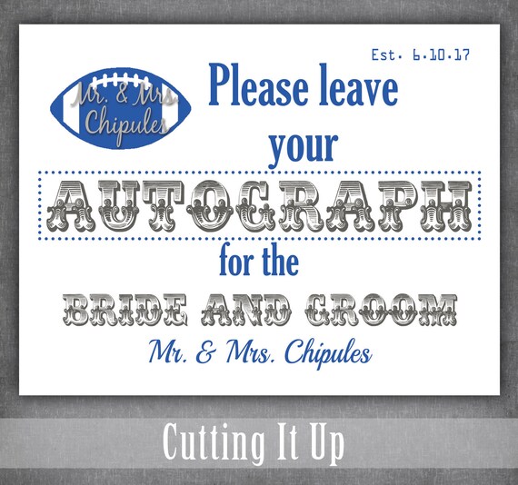 Dallas Football Guest Book Please Leave Your Autograph Sign | Etsy