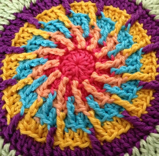 Crochet Pattern Granny Square, Pin Wheel Pattern, 3 Shapes, Square ...