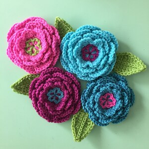 Crochet Pattern Boho Flowers, Floral Decoration 3-dimensional, PDF (US ...