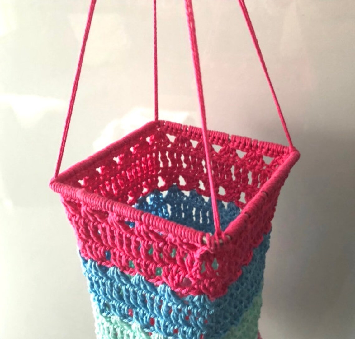 Crochet Pattern Boho Square Lantern Lampion Garden Decor With Lights ...