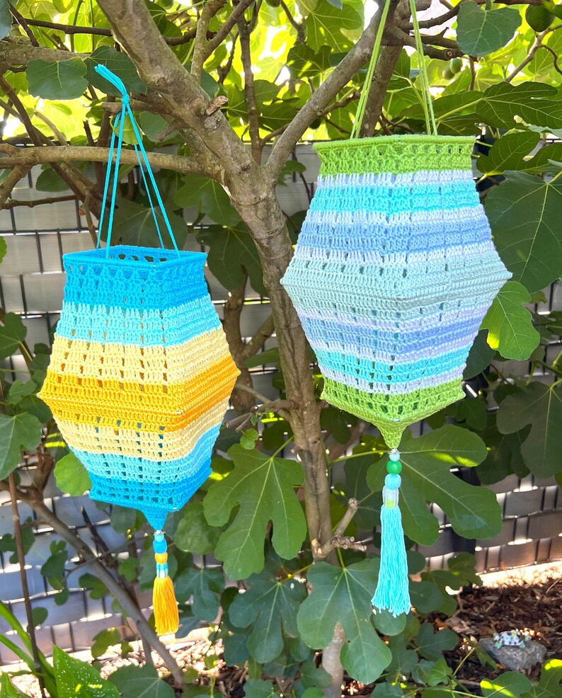Crochet Pattern Package Lampshades No. 3, Lanterns and Lampions ...
