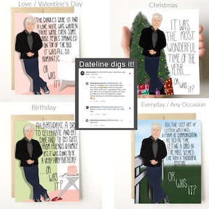 Keith Morrison Dateline Birthday Card, Birthday Card for True Crime ...