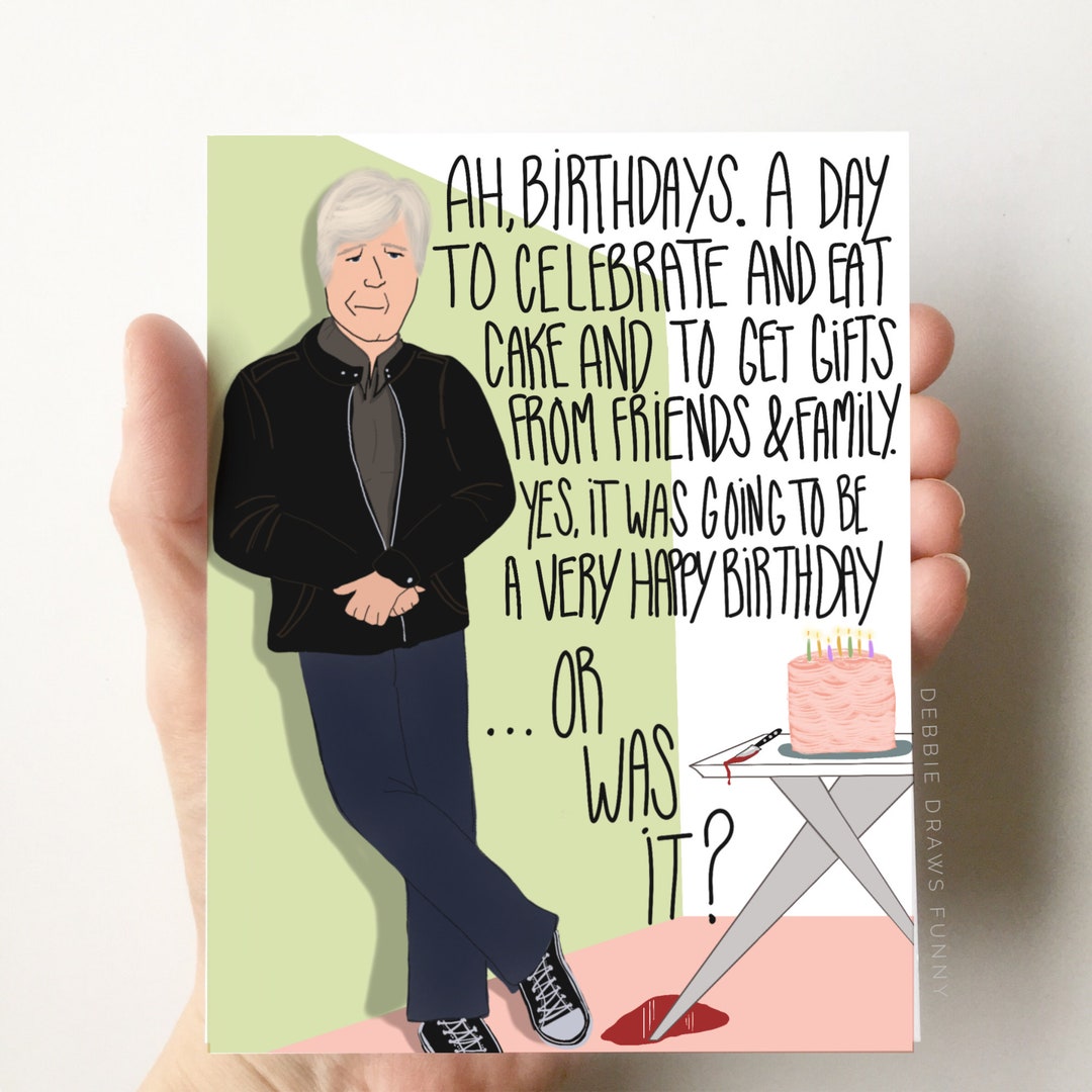 Keith Morrison Dateline Birthday Card, Birthday Card for True Crime ...