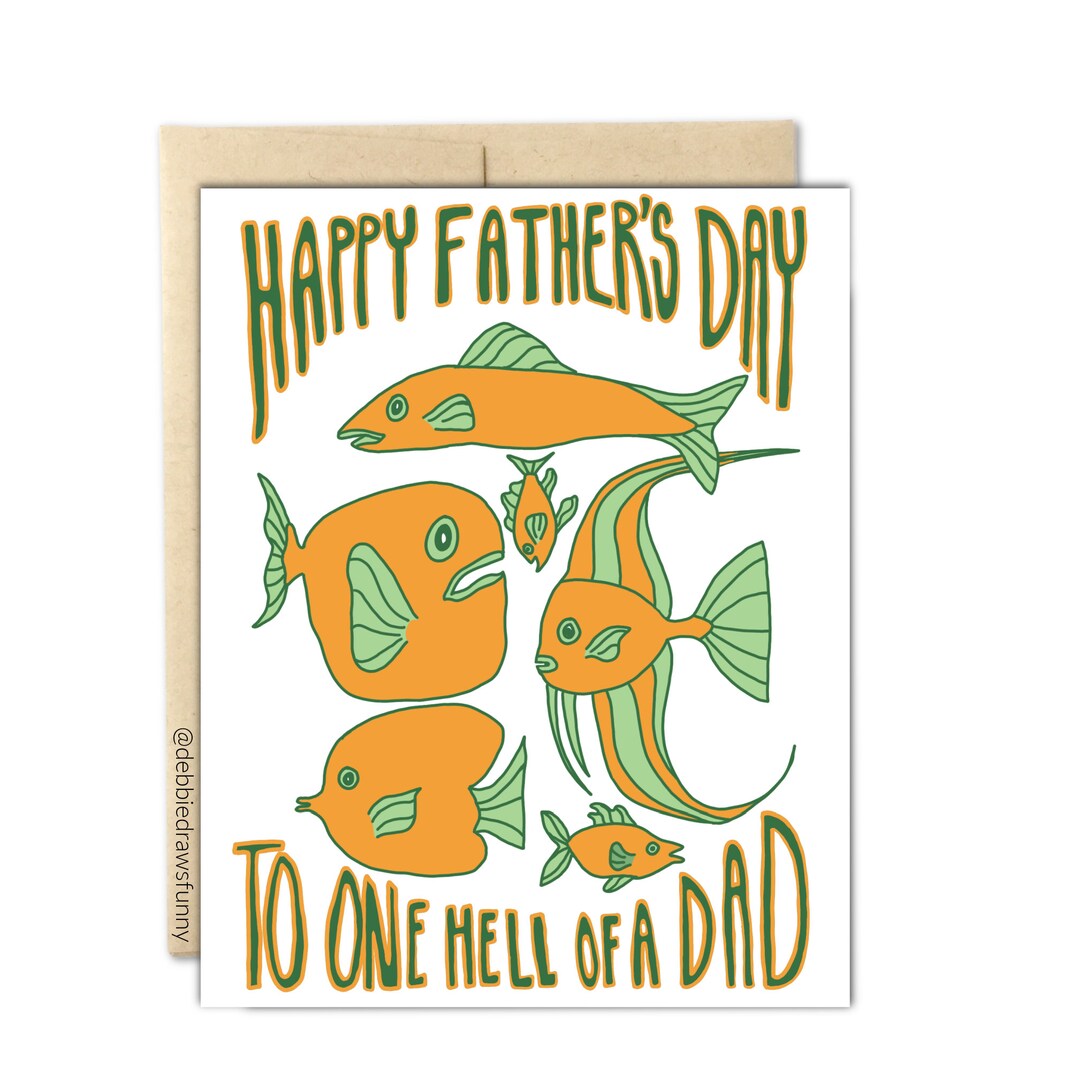 One Hell of A Dad, Funny Fathers Day Cards From Kids, Funny Birthday ...