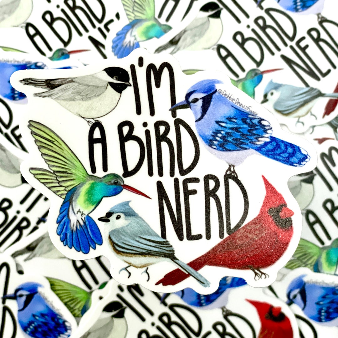Bird Nerd Vinyl Sticker, School Sticker, Kids Stickers, Teacher ...
