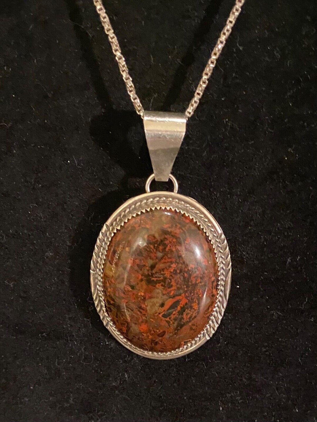 Vintage Herman Lee, Navajo, Gorgeous, Blood Stone Sterling, Collectors ...