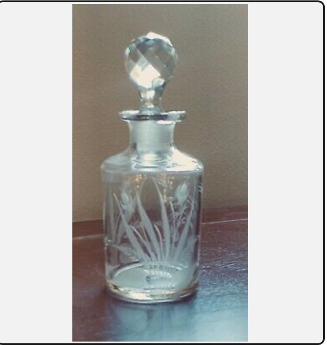 A Rare Stunning Crystal Decanter, Hand Etched, With a Whispery ...