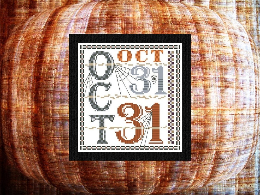 Oct 31 Halloween October Autumn Sampler Instant Download PDF Pattern ...